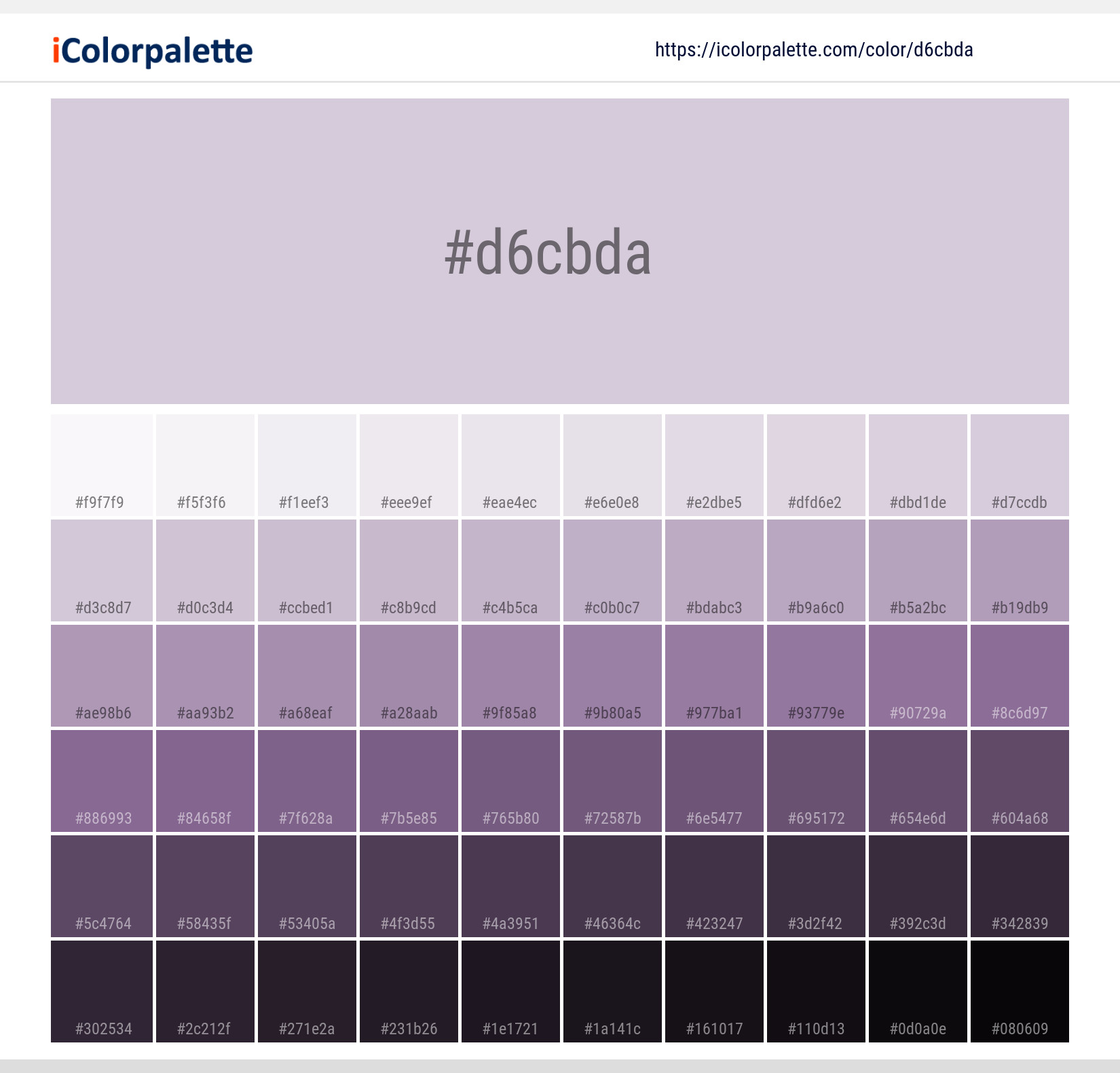 Dusky Lilac information | Hsl | Rgb | Pantone