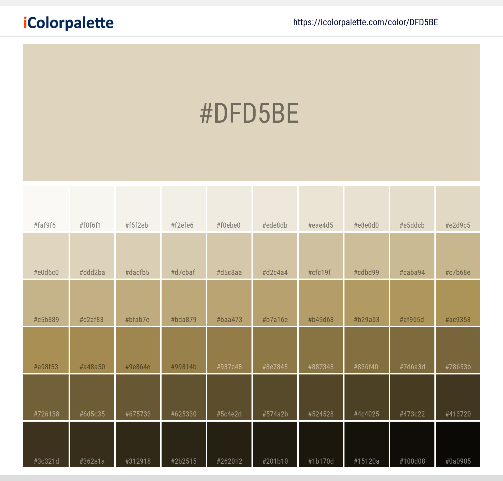 Hex Color #dfd5be information | Hsl | Rgb | Pantone