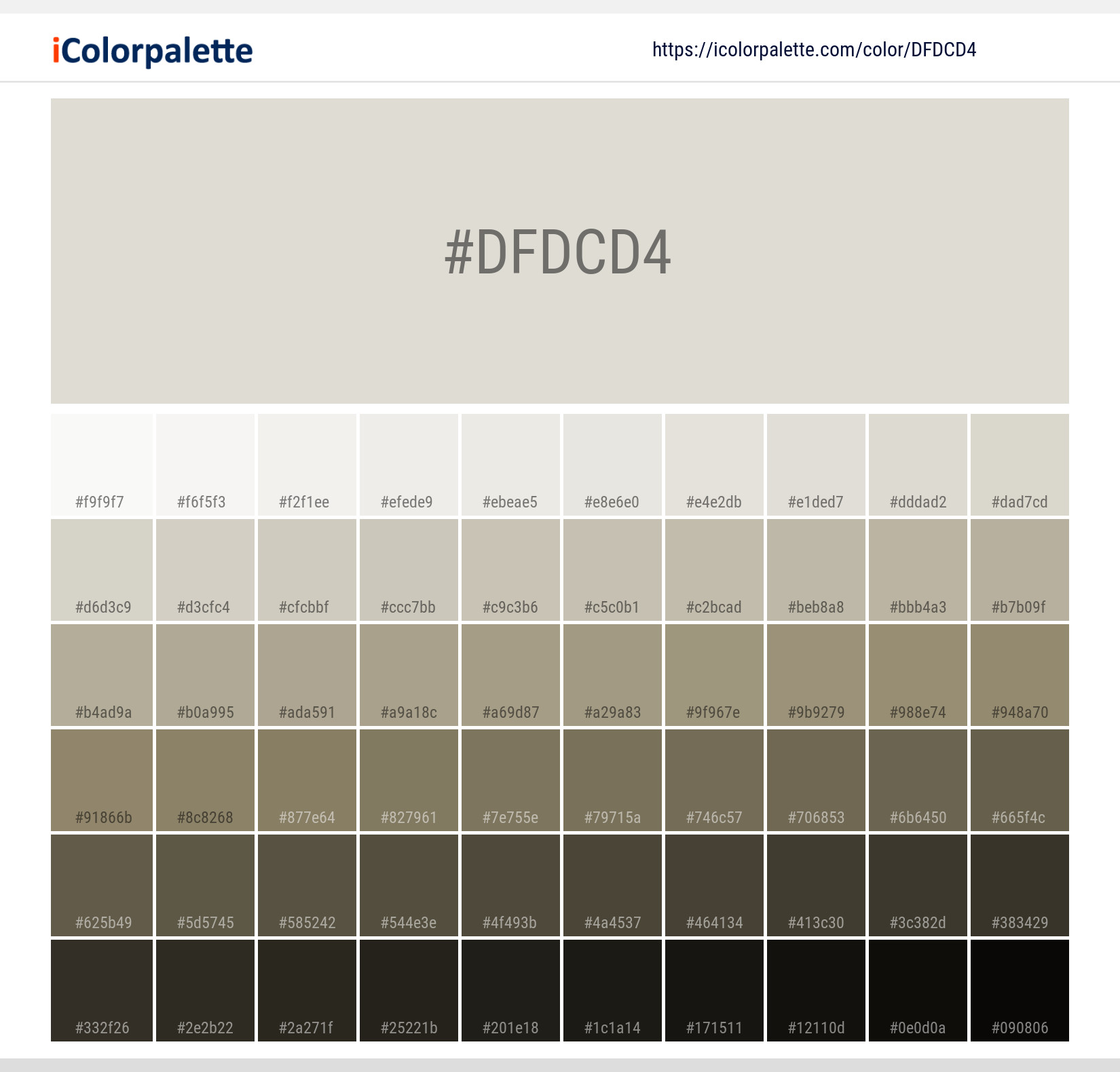 Pantone 9081 C Color | Hex color Code #DFDCD4 information | Hsl | Rgb ...