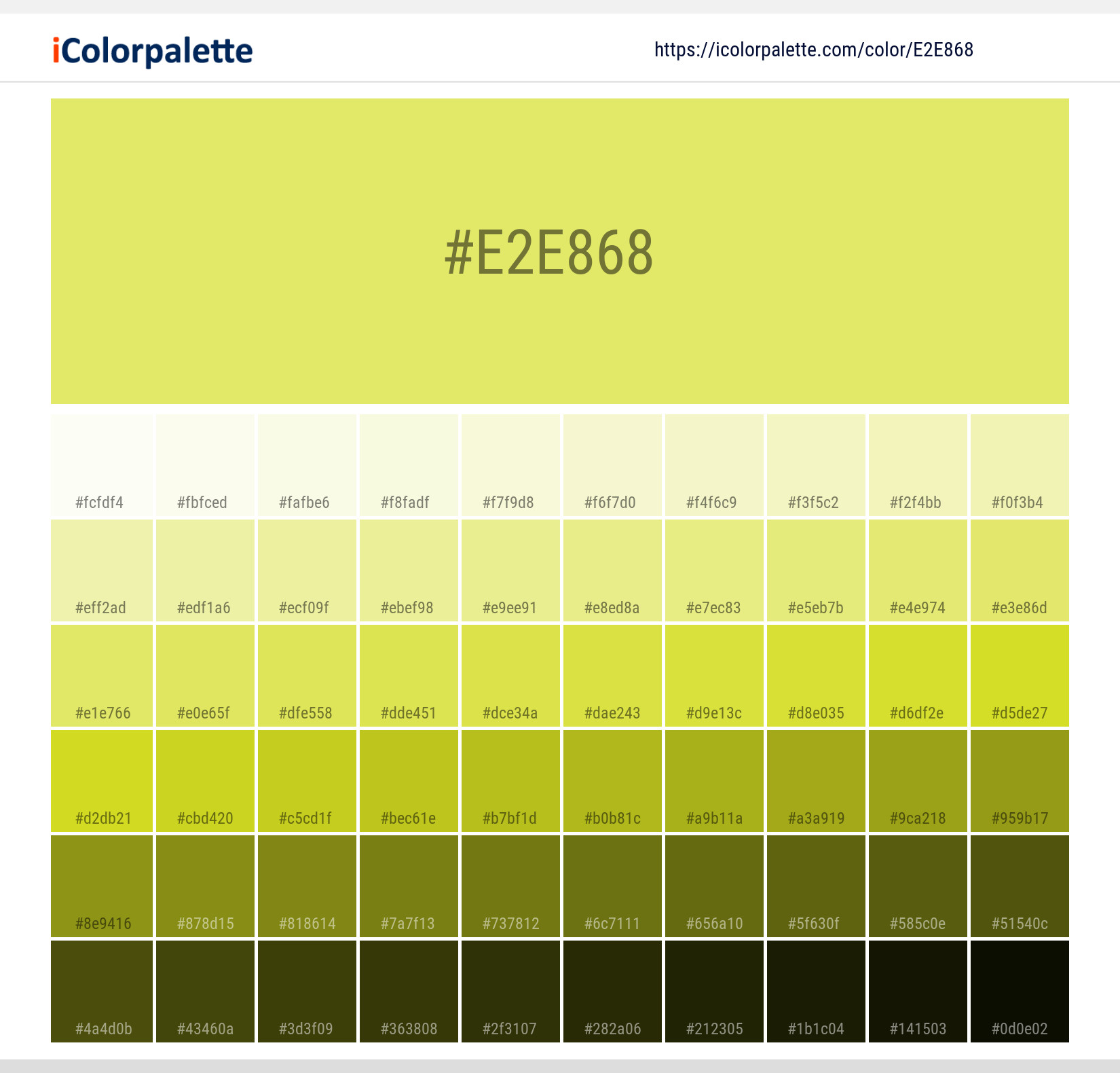 Pantone 379 C Color | Hex color Code #E2E868 information | Hsl | Rgb ...