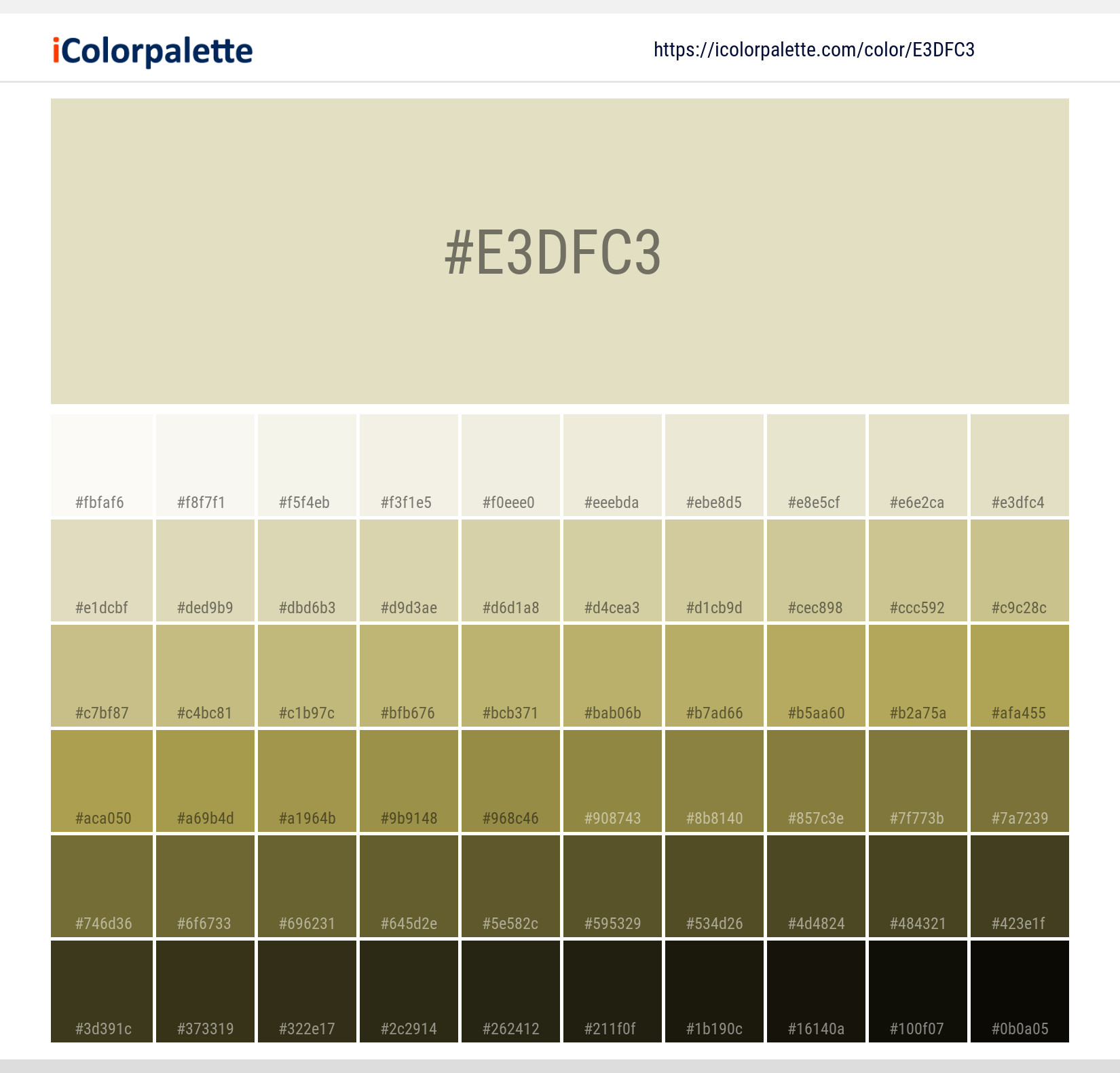 Pantone 9143 C Color | Hex color Code #E3DFC3 information | Hsl | Rgb ...