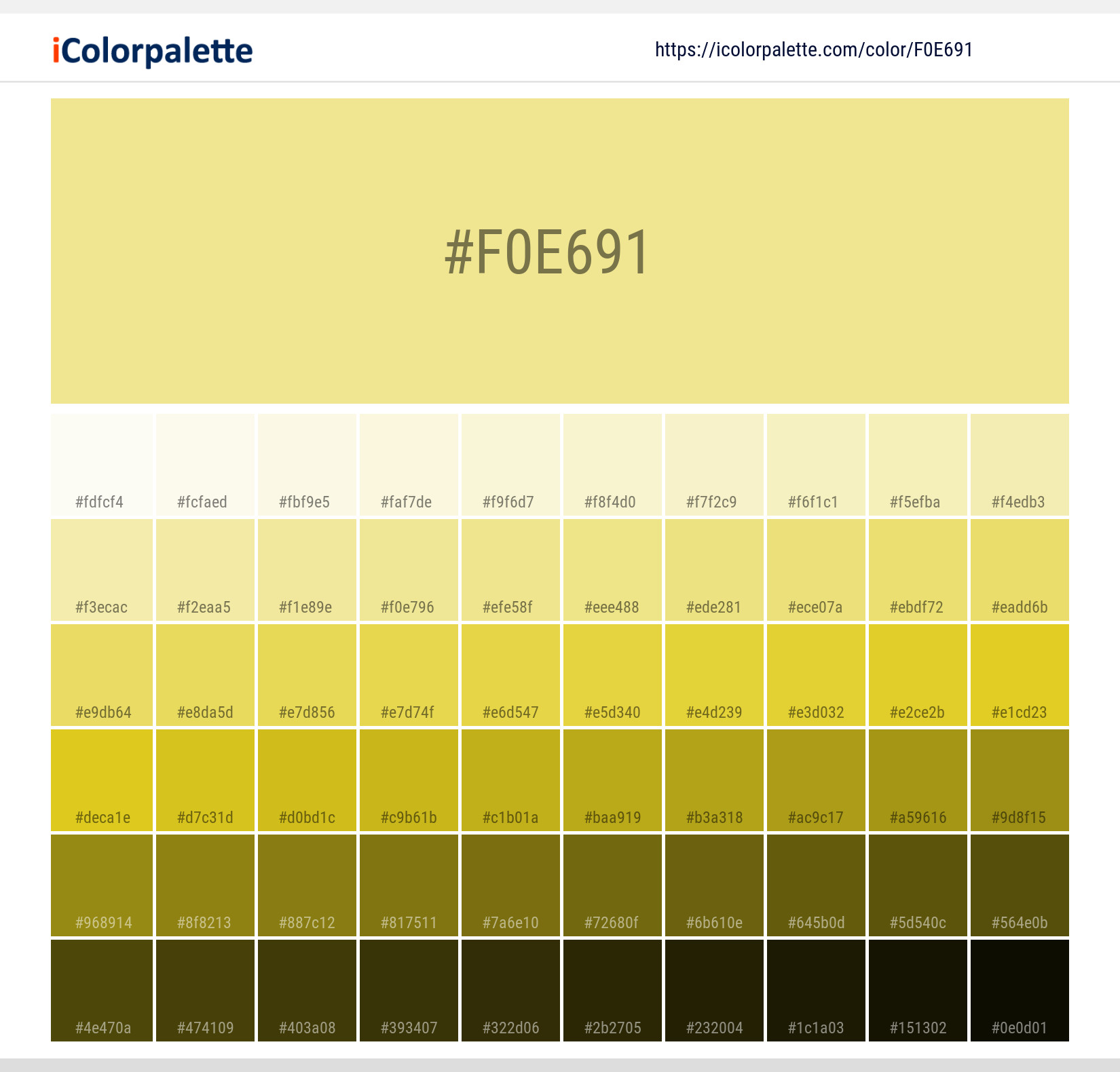 Pantone 608 U Color | Hex color Code #F0E691 information | Hsl | Rgb ...