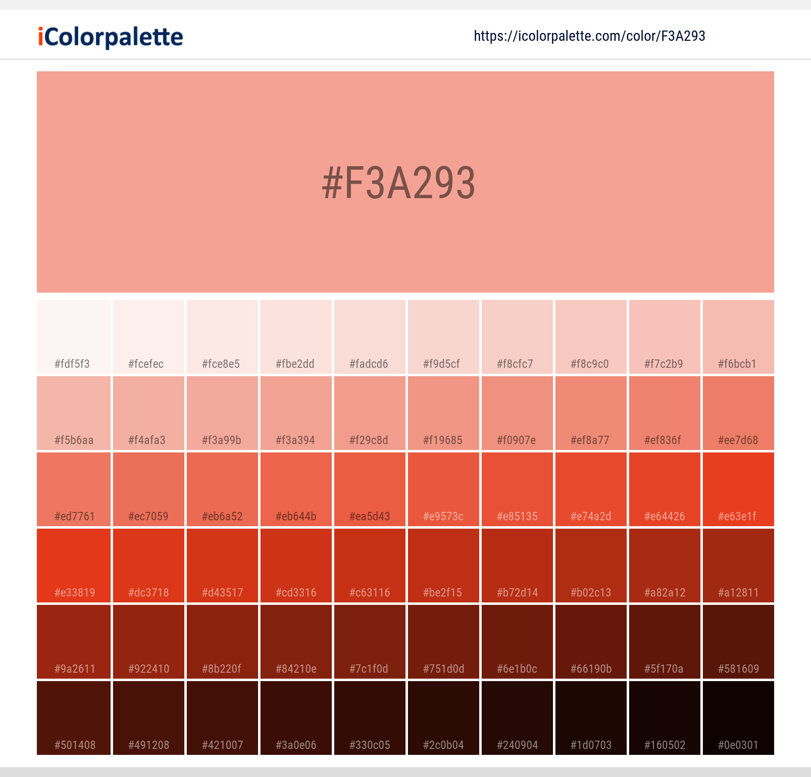 Pantone 487 U Color | Hex color Code #F3A293 information | Hsl | Rgb ... Pantone 487 U Color | Hex color Code #F3A293 information | Hsl | Rgb ...