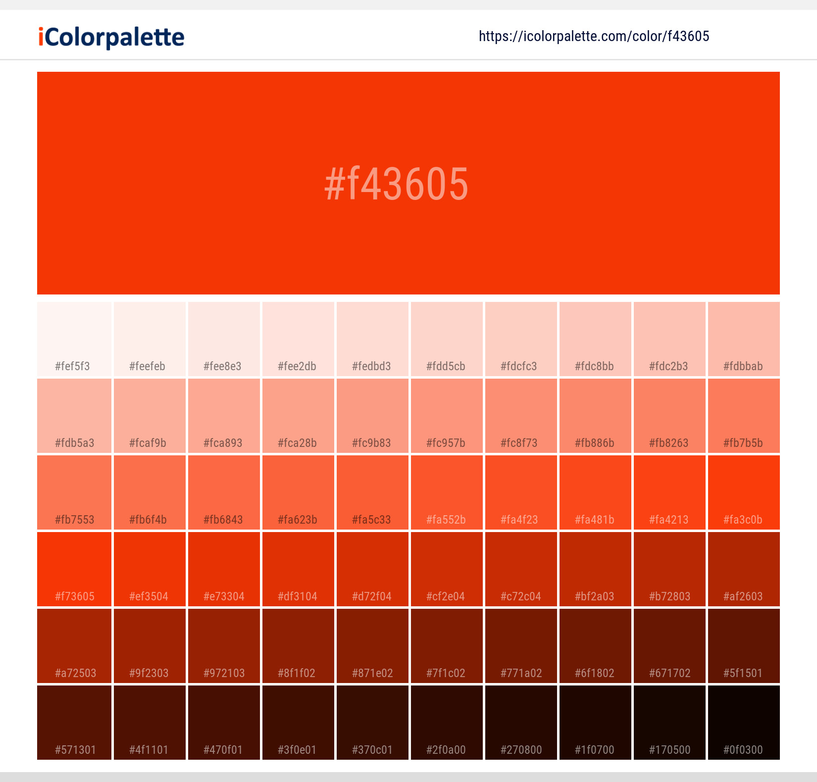 Orangish Red information | Hsl | Rgb | Pantone
