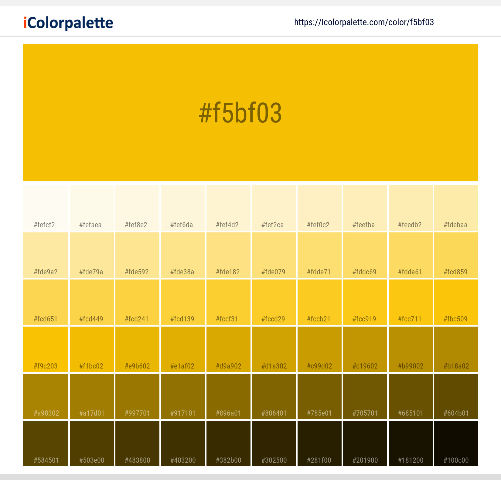 Golden information | Hsl | Rgb | Pantone