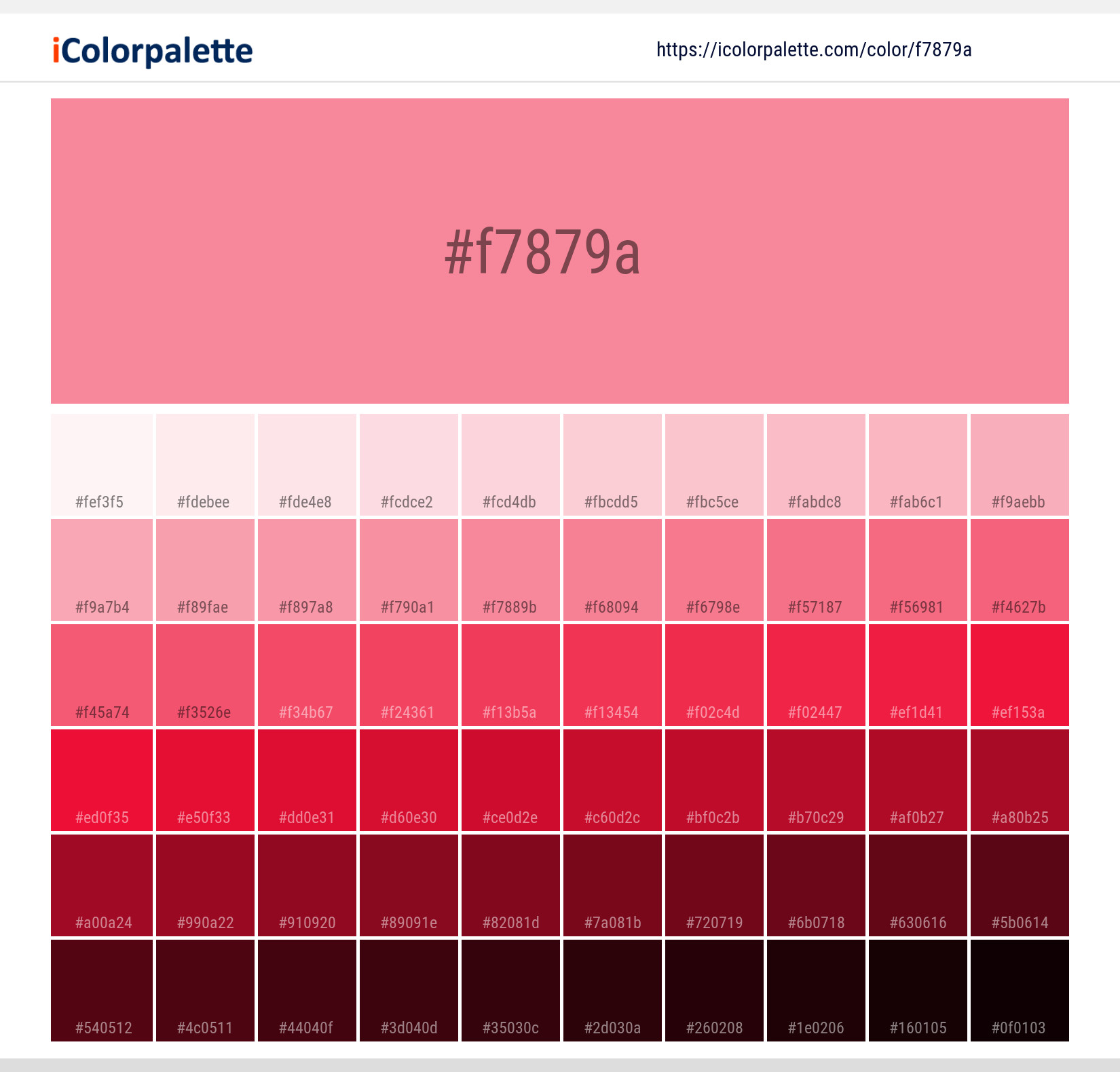 Strawberry Soap Color | f7879a information | Hsl | Rgb | Pantone