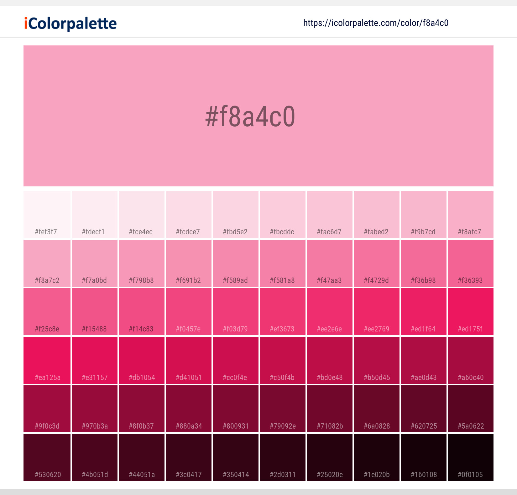 Rogue Pink information | Hsl | Rgb | Pantone