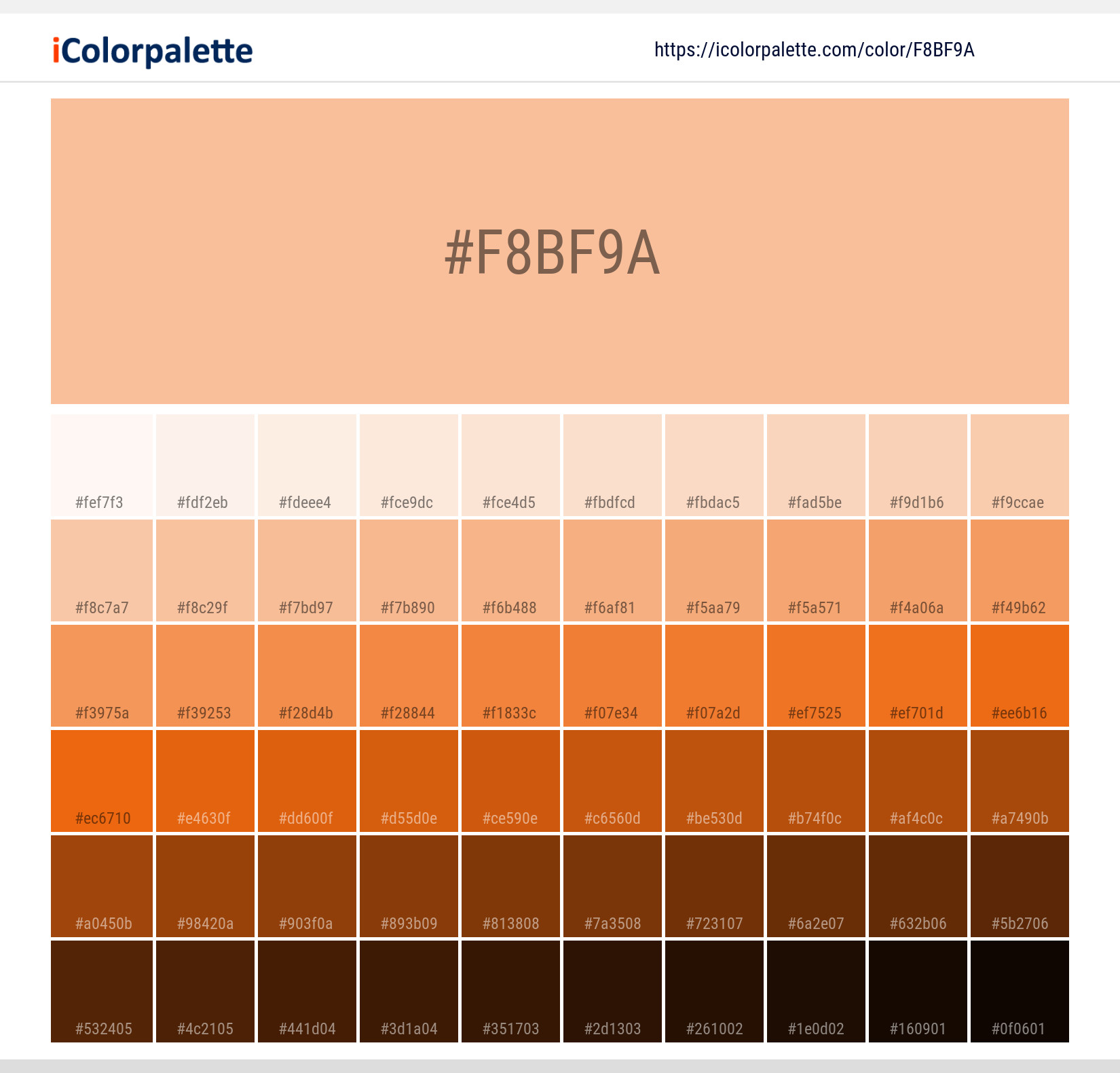 Pantone 14-1225 Tpg Beach Sand Color | Hex color Code #f8bf9a ...