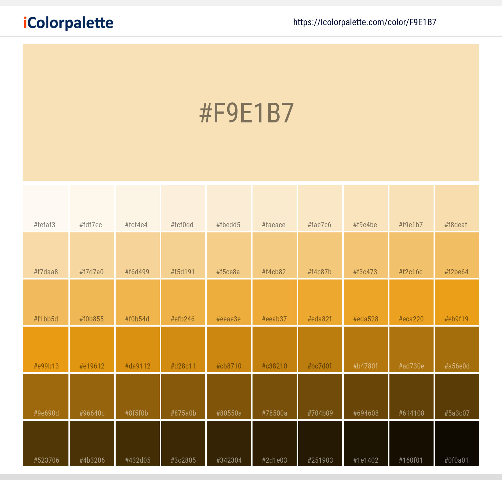 Pantone 7506 U Color | Hex color Code #F9E1B7 information | Hsl | Rgb ...