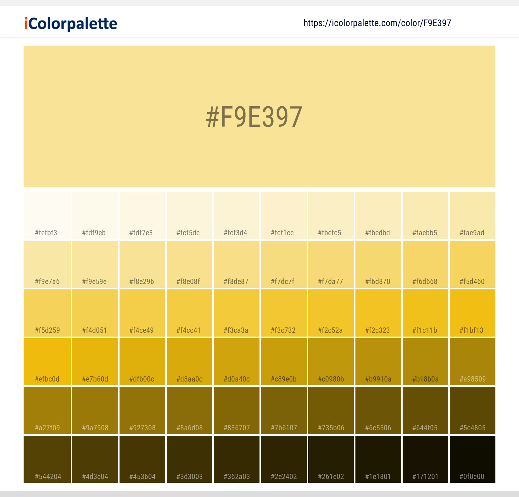 Pantone 12 0824 Tpx Pale Banana Color Hex Color Code f9e397 