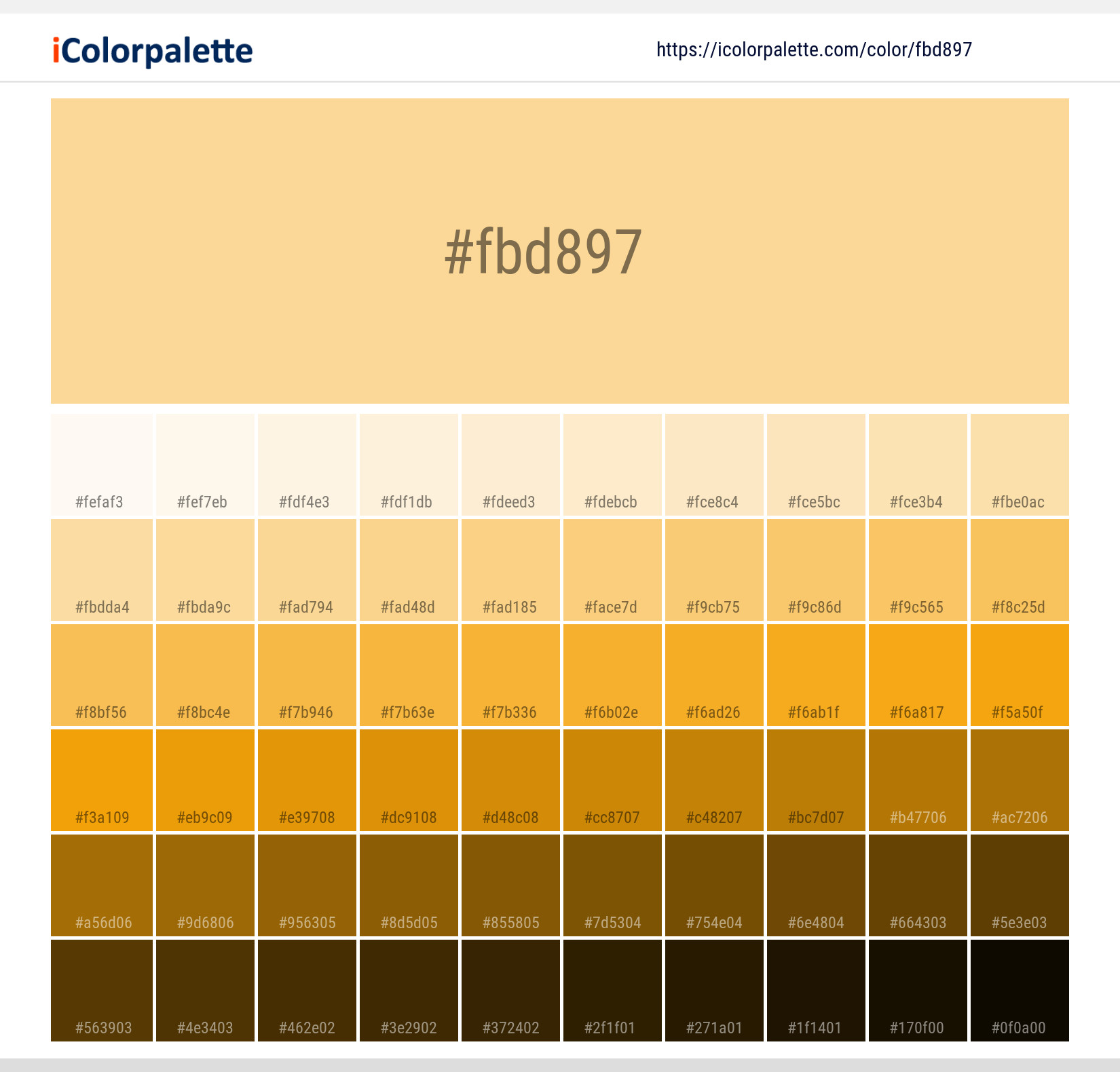 Hex Color #fbd897 | Printing Match PANTONE 12-0826 TCX | Color ...