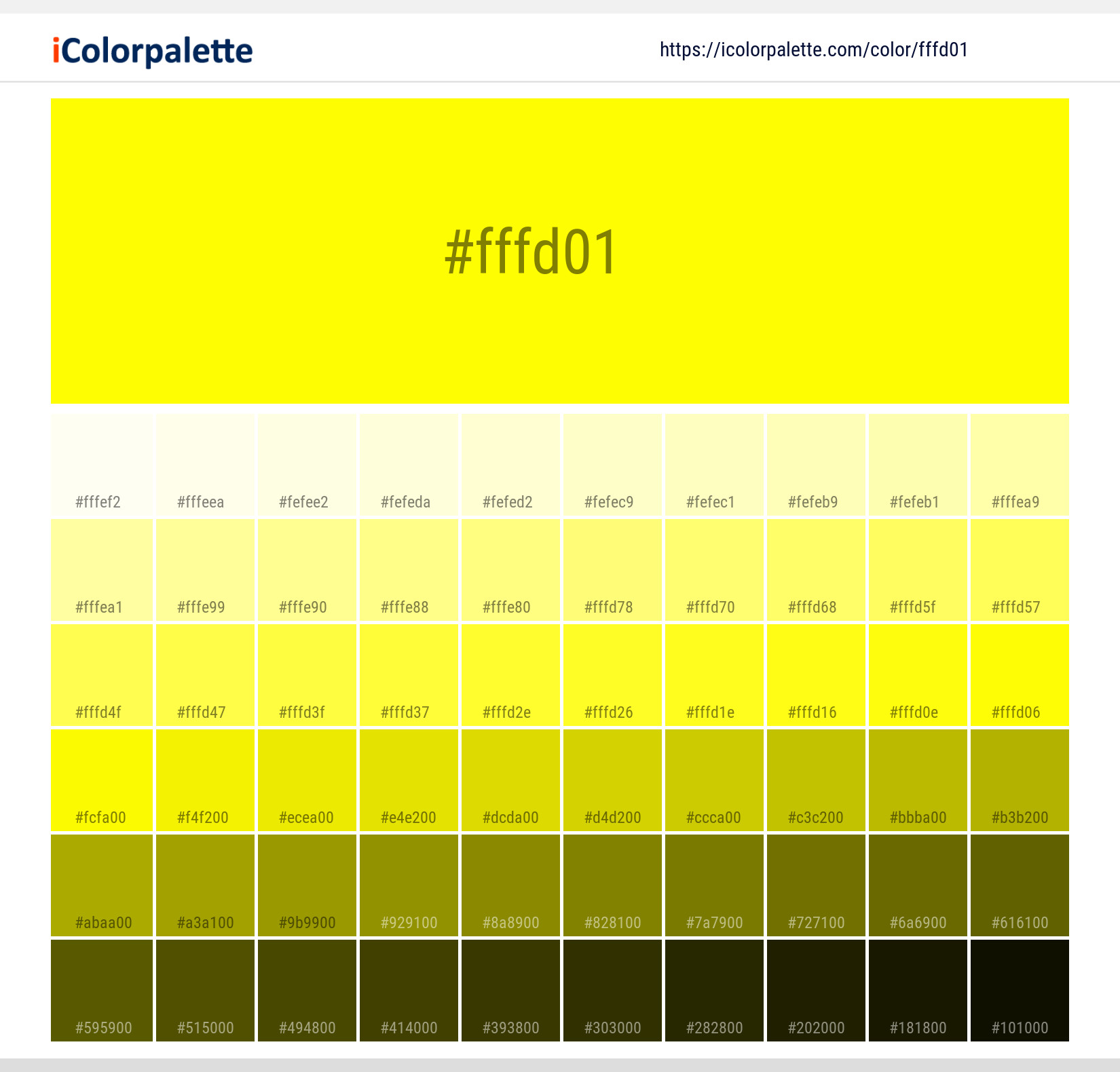 Light Yellow Color Code