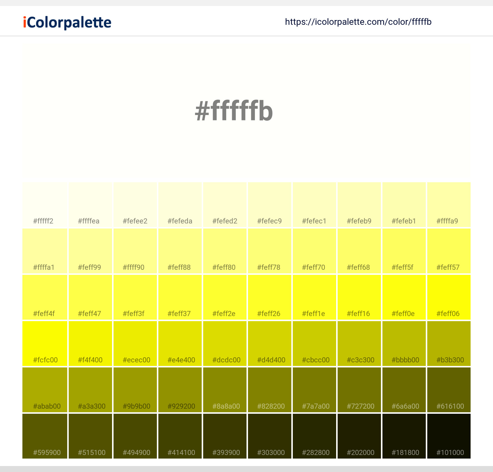 Milk (similar) Color | fffffb information | Hsl | Rgb | Pantone